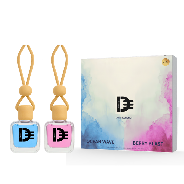 Dweep India Alpha Series Car Perfume Ocean Wave & Berry Blast (Pack of