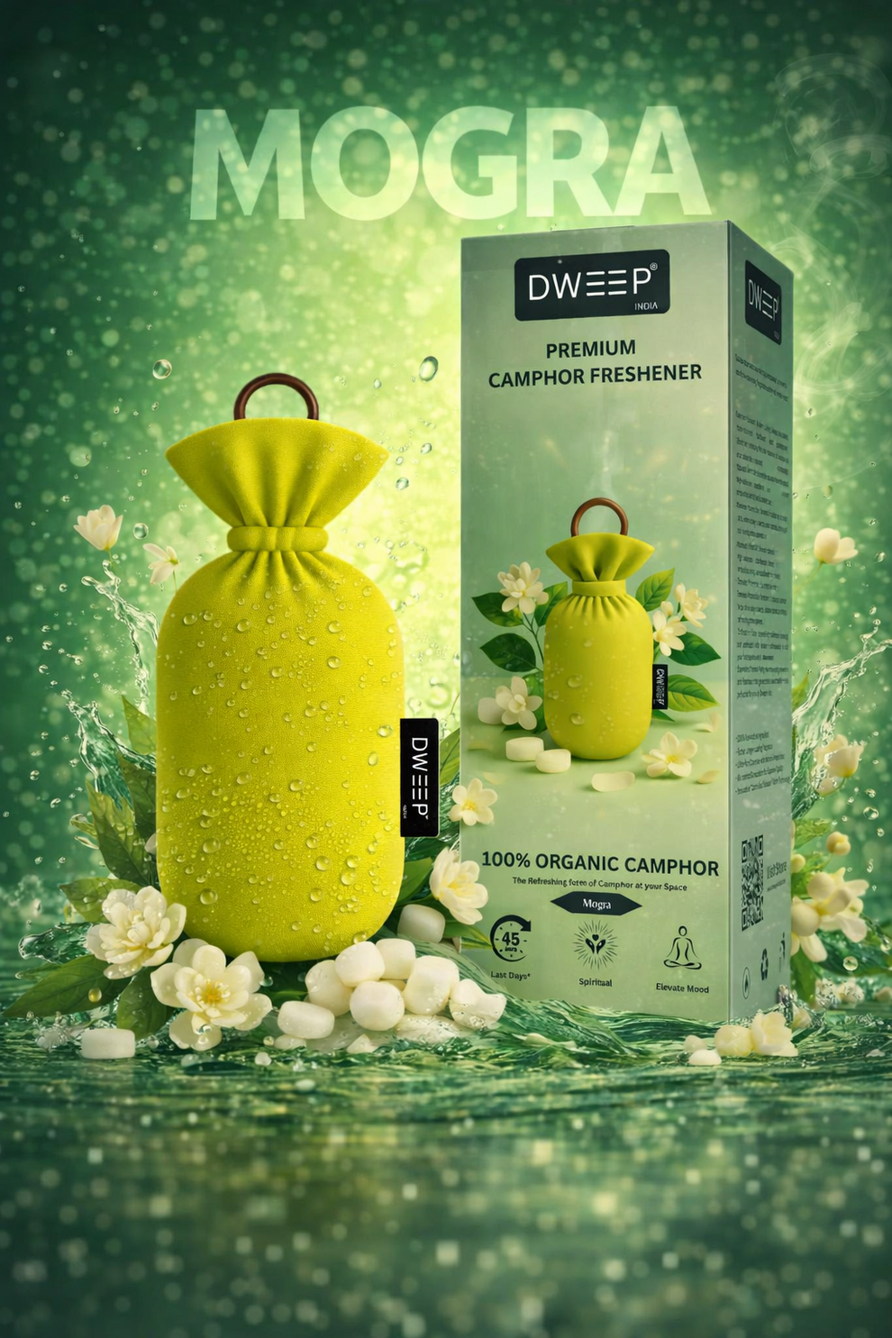 Dweep India Premium Camphor Freshener- Mogra